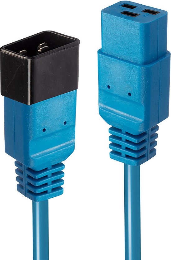 Lindy 30121 electriciteitssnoer Blauw 2 m C19 stekker C20 stekker | bol