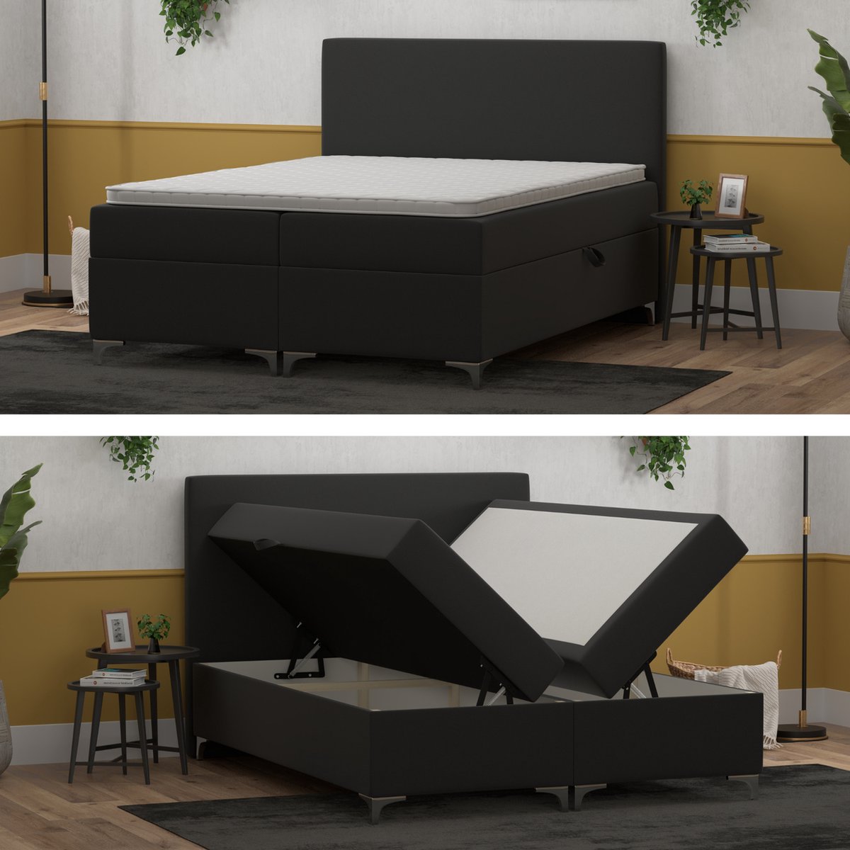 WeSleepy® Ease Boxspring Bed - Inclusief opbergruimte - 180x200 ...