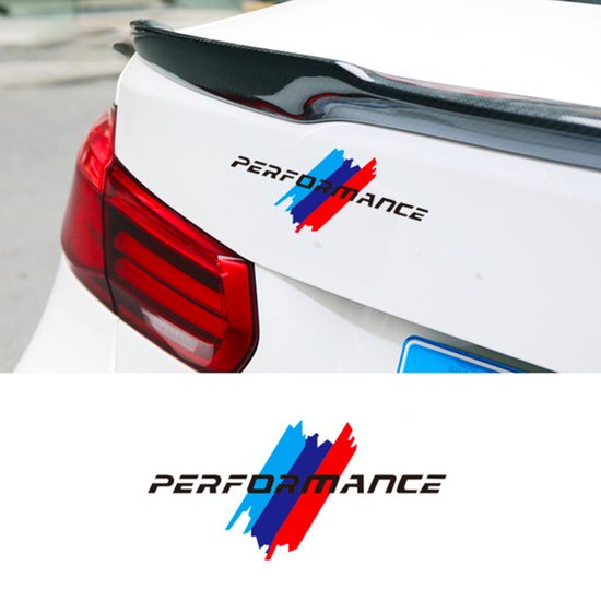 BMW Performance Sticker Zwart - BMW Striping Wrap voor Kofferbak ...