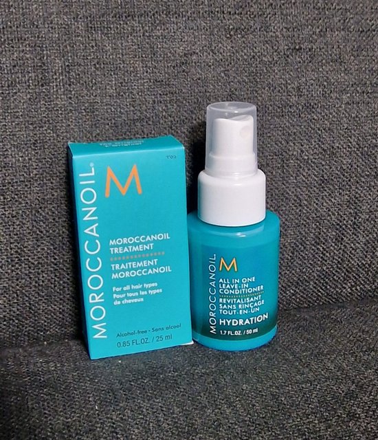 Moroccanoil DUO All in One Leave in Conditioner 50ml and Oil treatment 25ml | bol