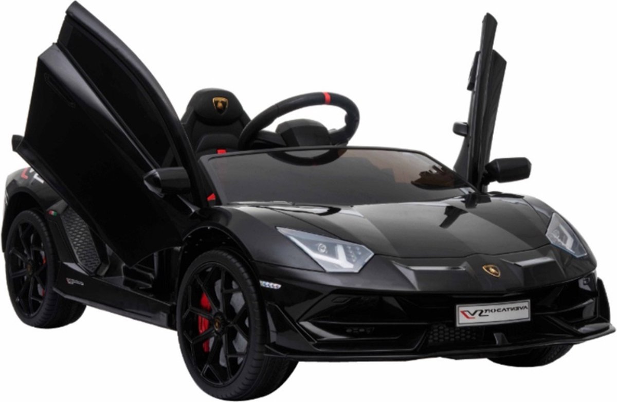 Lamborghini Aventador SVJ, kinderauto, zwart metallic | Elektrische ...
