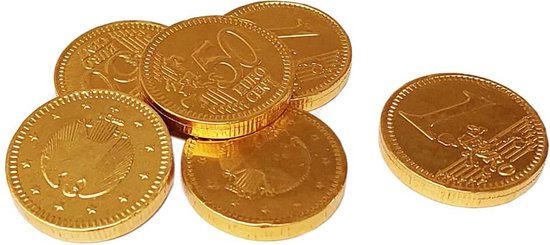 Euro Chocolademunten - 28 mm - 1 kg | bol