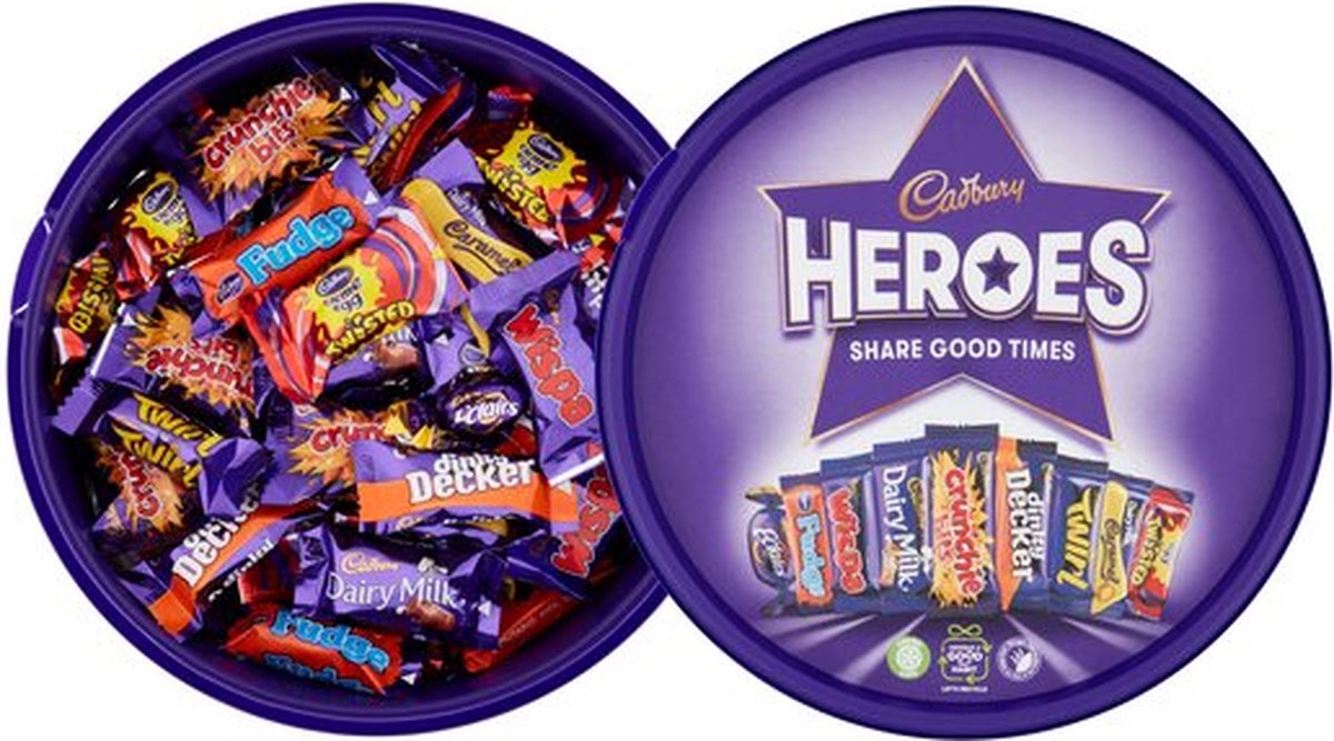Cadbury Heroes Tub 600g | bol.com