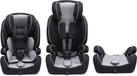 Autostoeltje - 9 tot 36 kg - groep 1 2 3 - grijs | bol.com