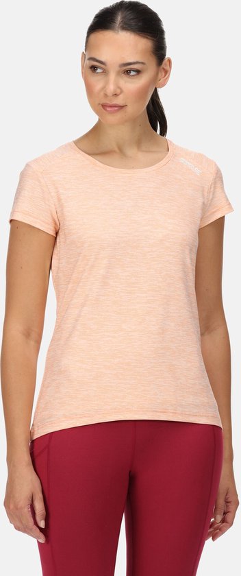 Het Regatta Limonite V T-shirt met korte mouwen - dames - sneldrogend - tweekleurig -... | bol