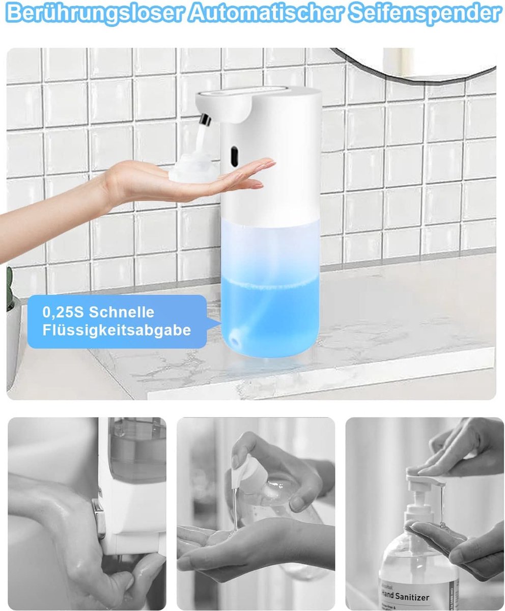 Automatische Zeepdispenser – Elektrische Zeepdispenser - No Touch Zeep ...