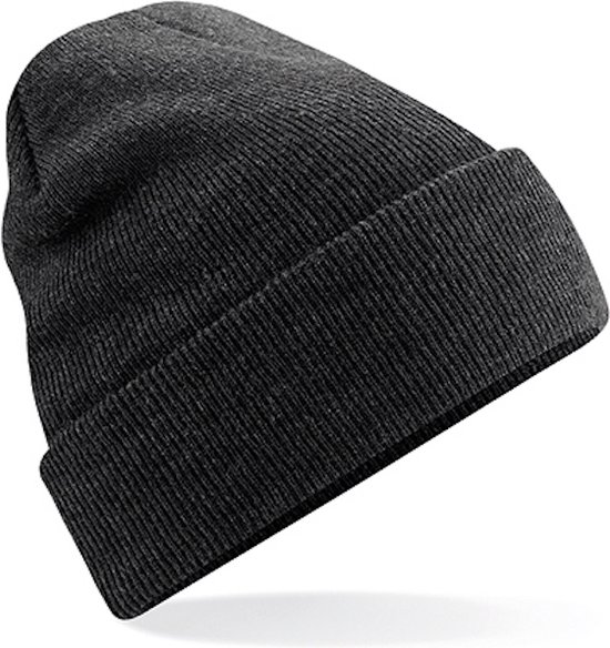 Beechfield 'Original Cuffed Beanie' Charcoal | bol