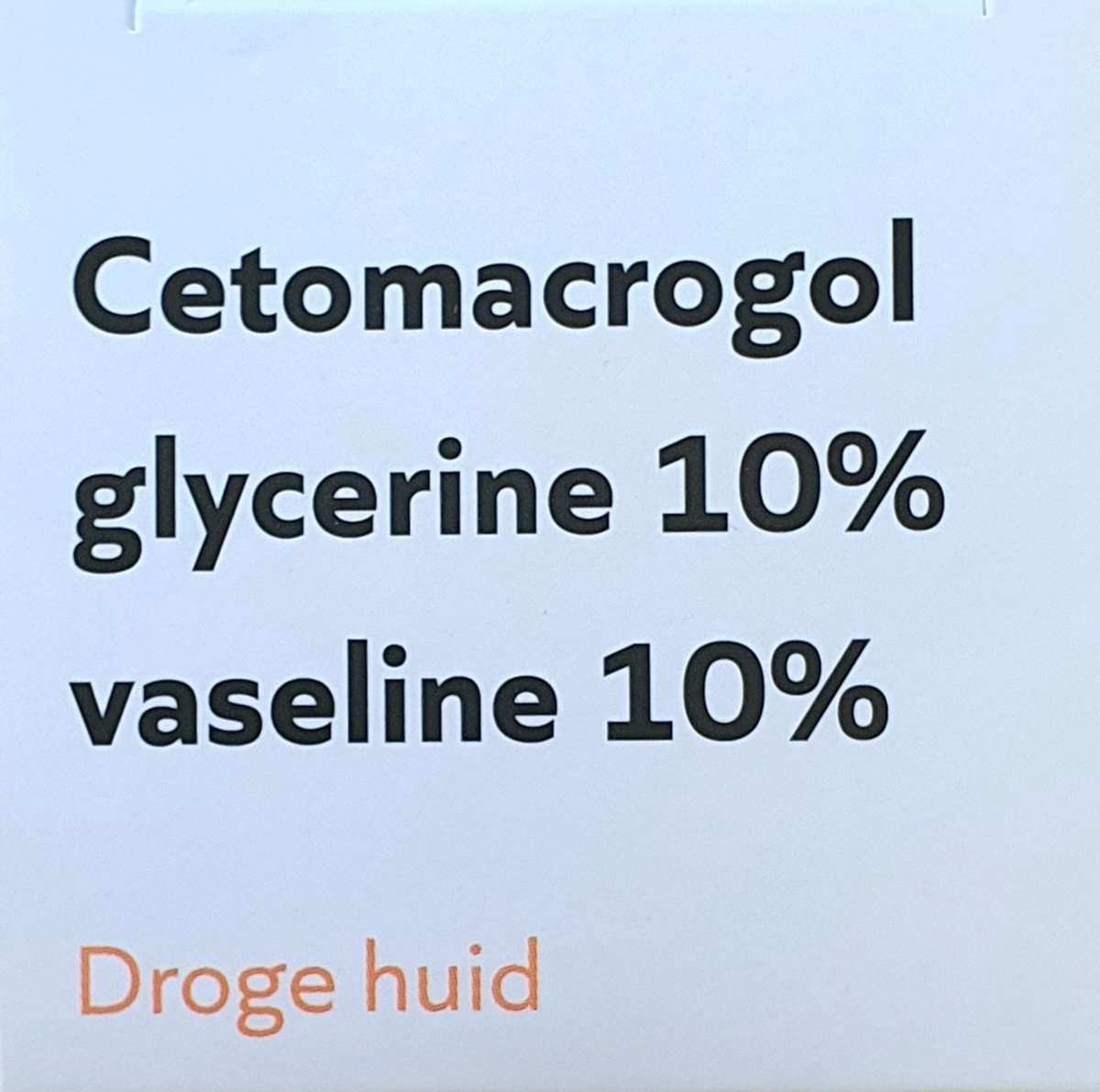 Cetomacrogol , glycerine 10% , vaseline 10% | bol.com