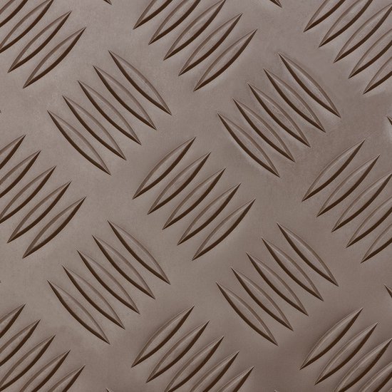 etm Rubber loper - Rubbermat - Diamond Cut - 2 mm - Bruin - 120 x 150 ...