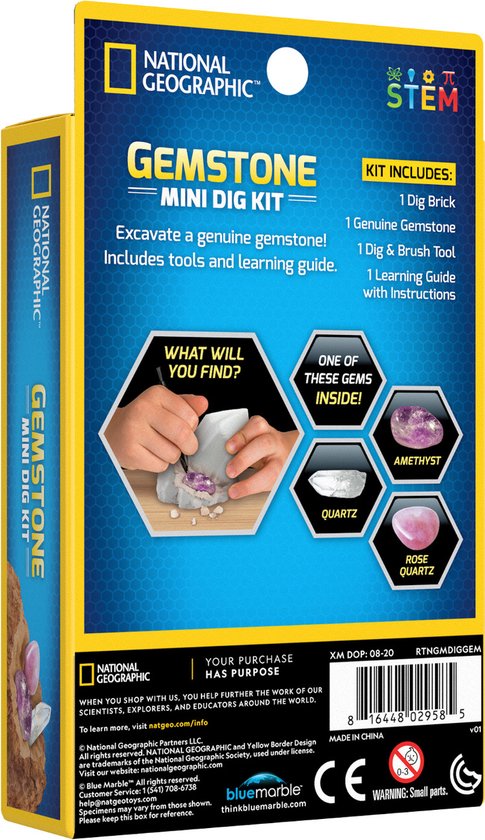 National Geographic - Dig Gem Set (Impulse Mini Dig Gem) | bol