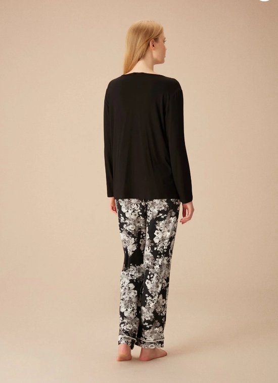 Suwen- Dames Pyjama Set - Homewear -Satijn Maat 3XL | bol