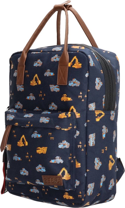 Zebra Rugtas Construction Blue Rugzak- kinderrugtas, rugtas ...