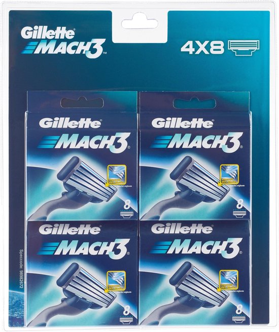 Gillette Mach3 - 32 stuks - Scheermesjes | bol.com