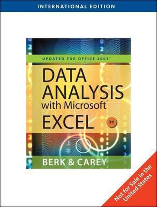 Data Analysis with Microsoft® Excel™ | 9780495831495 | Kenneth Berk ...