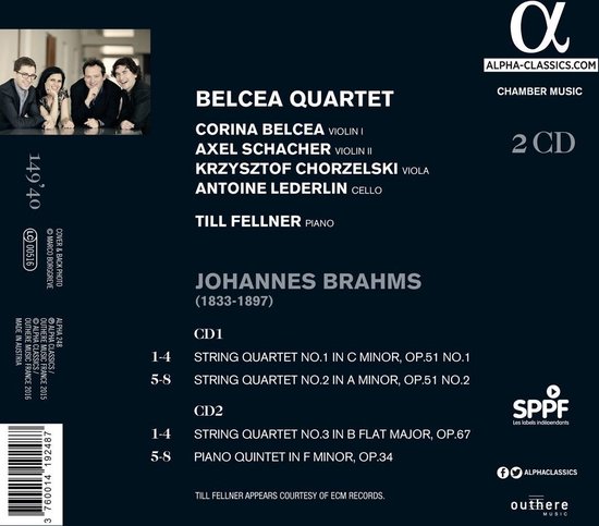 Belcea Quartet & Till Fellner - String Quartets & Piano Quintet (CD), Till Fellner |... | bol