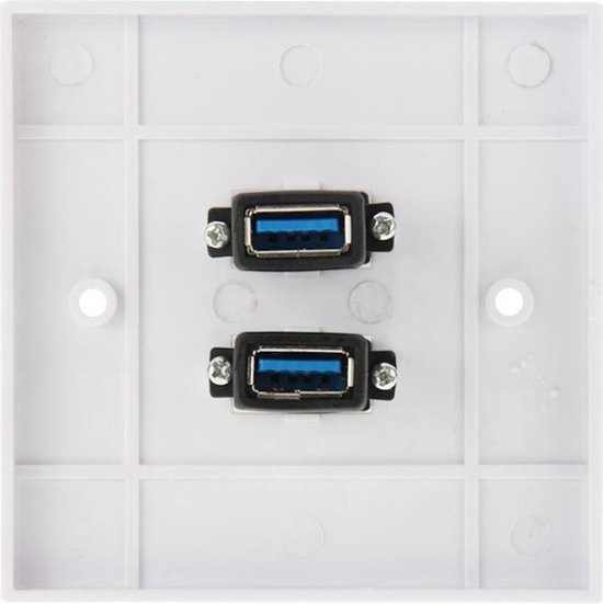 Let op type!! Dual USB 3.0 vrouwtje plug thuis oplader oplaad Muurplaat ...