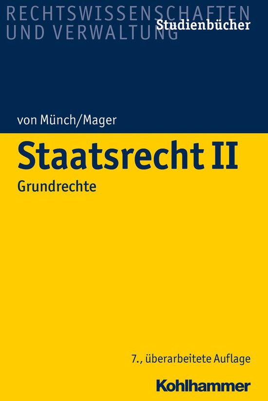 Staatsrecht II (ebook), Ingo Von Münch | 9783170336285 | Boeken | bol