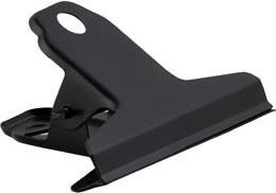 LPC Papierklem Spring clip - zwart - 76 mm -10 stuks | bol