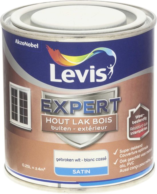 Levis - Expert Hout Lak Buiten Satin - Gebroken Wit - 0,25 L | bol