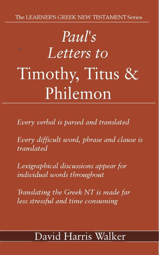 Paul's Letters to Timothy, Titus & Philemon (ebook), David Harris ...