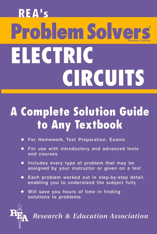 Electric Circuits Problem Solver (ebook), Editors Of Rea ...