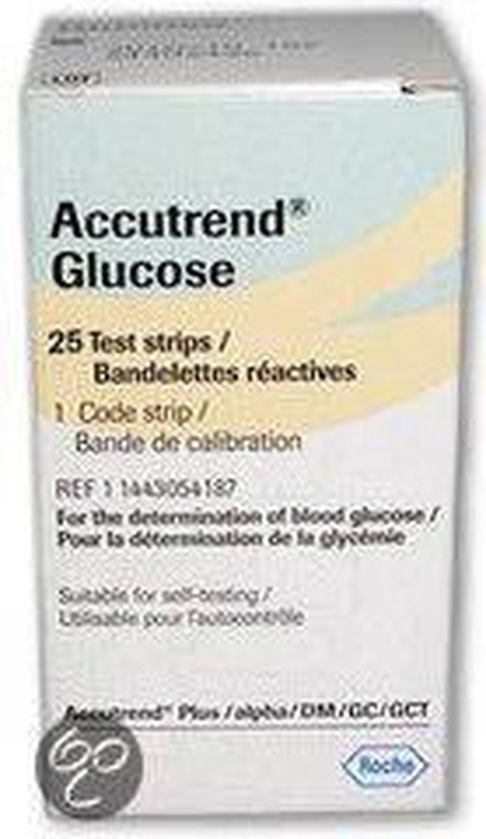 Accutrend Glucose Strips - 25 Stuks | bol