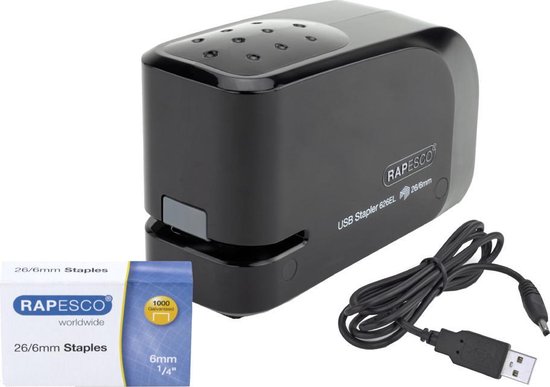 Rapesco Automatische nietmachine 626EL - Elektrisch, USB/batterij ...