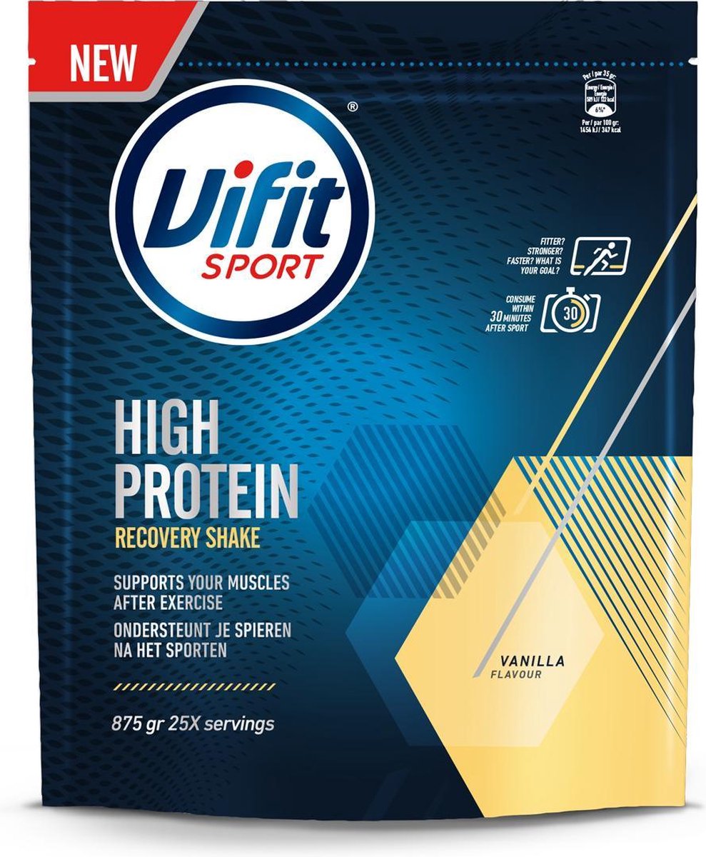 Vifit Sport Proteine Shake - Vanille - 875g | bol.com
