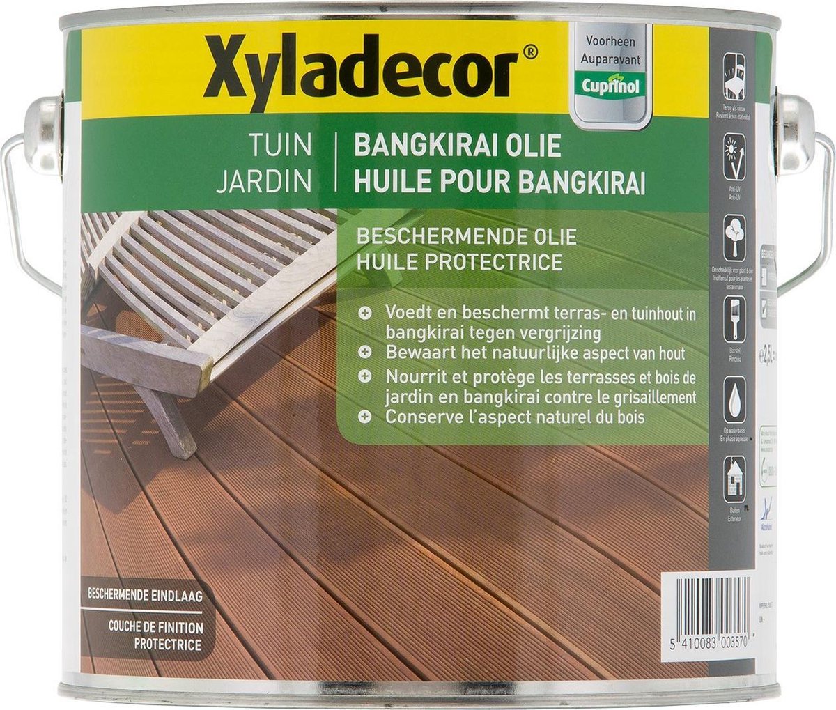 Xyladecor Bankirai Oil - Naturel - 2,5 litres | bol.com