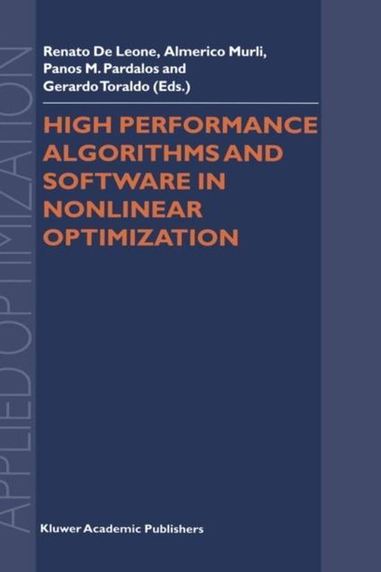 Applied Optimization- High Performance Algorithms and Software in ...