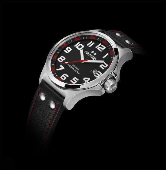 TW Steel TW411 - Polshorloge - 48 mm - Zwart | bol.com