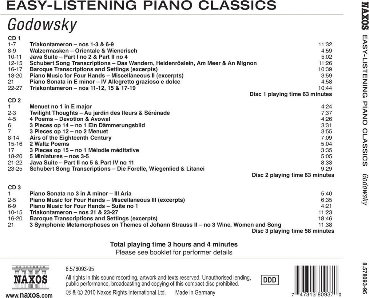 Various Artists - Easy Listening: Piano Classics (3 CD), various ...