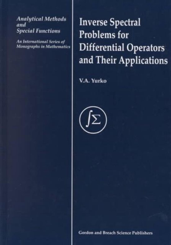 Inverse Spectral Problems for Linear Differential Operators and Their Applications |... | bol.com
