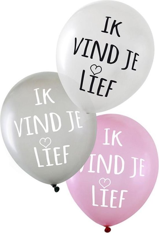Ballonnen Ik vind je lief 36 cm 6 stuks | bol