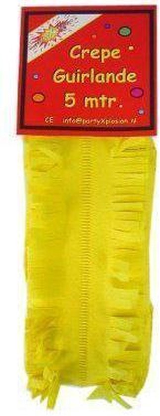 Crepe Guirlande geel | bol.com