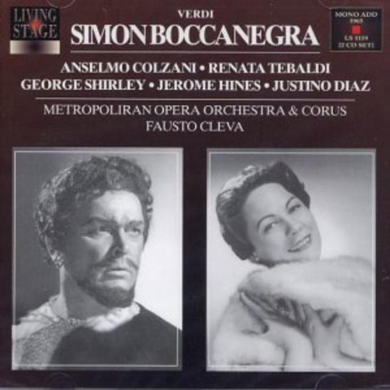 Verdi: Simmon Boccanegra, Anselmo Colzani - Renata Tebaldi - George ...