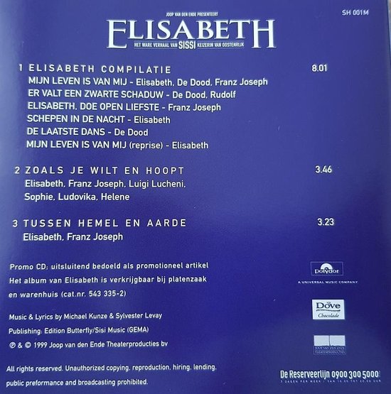 Elisabeth, MUSICAL NL | Muziek | bol.com