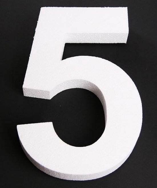 Styromousse 5 chiffres 25 cm | bol.com