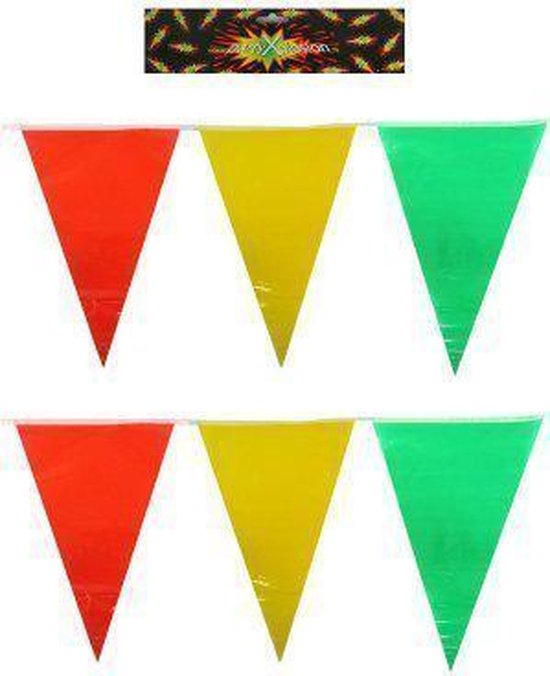 Vlaggenlijn rood/geel/groen 10m | bol