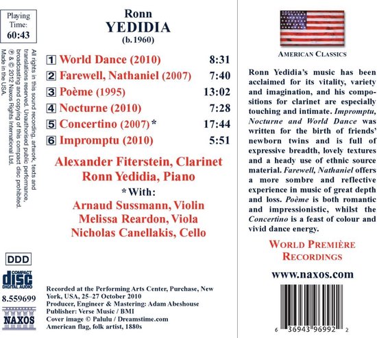 Yedidia: Impromptu,Nocturne, Alexander Fiterstein | CD (album) | Muziek ...
