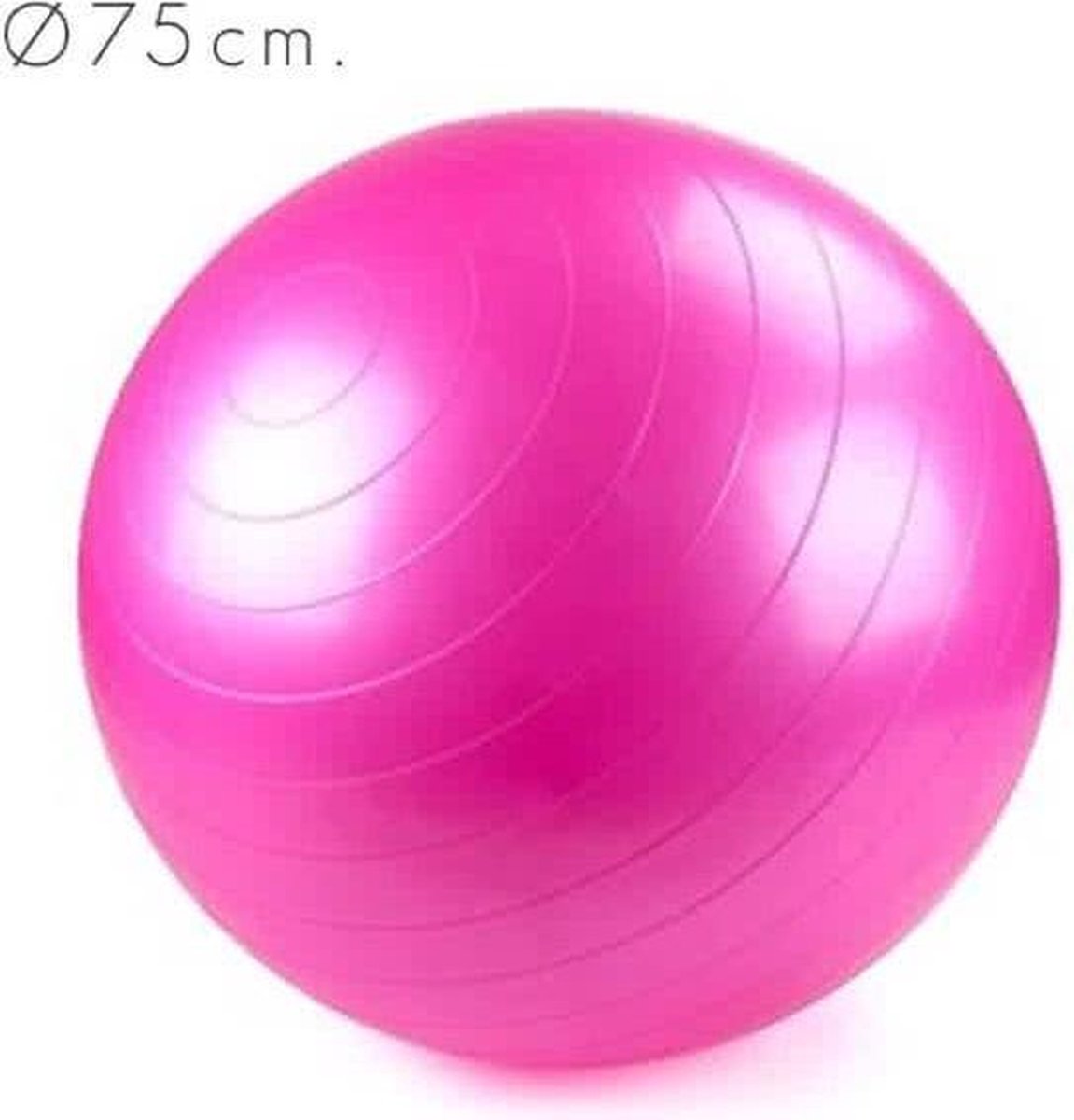 Yogabal / zitbal / fitnessbal roze | bol.com