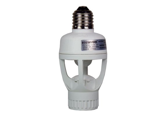 Ecosavers PIR Sensor Lampvoet E27 Bewegingsensor | E27 Lampvoet met bewegings sensor |... | bol.com