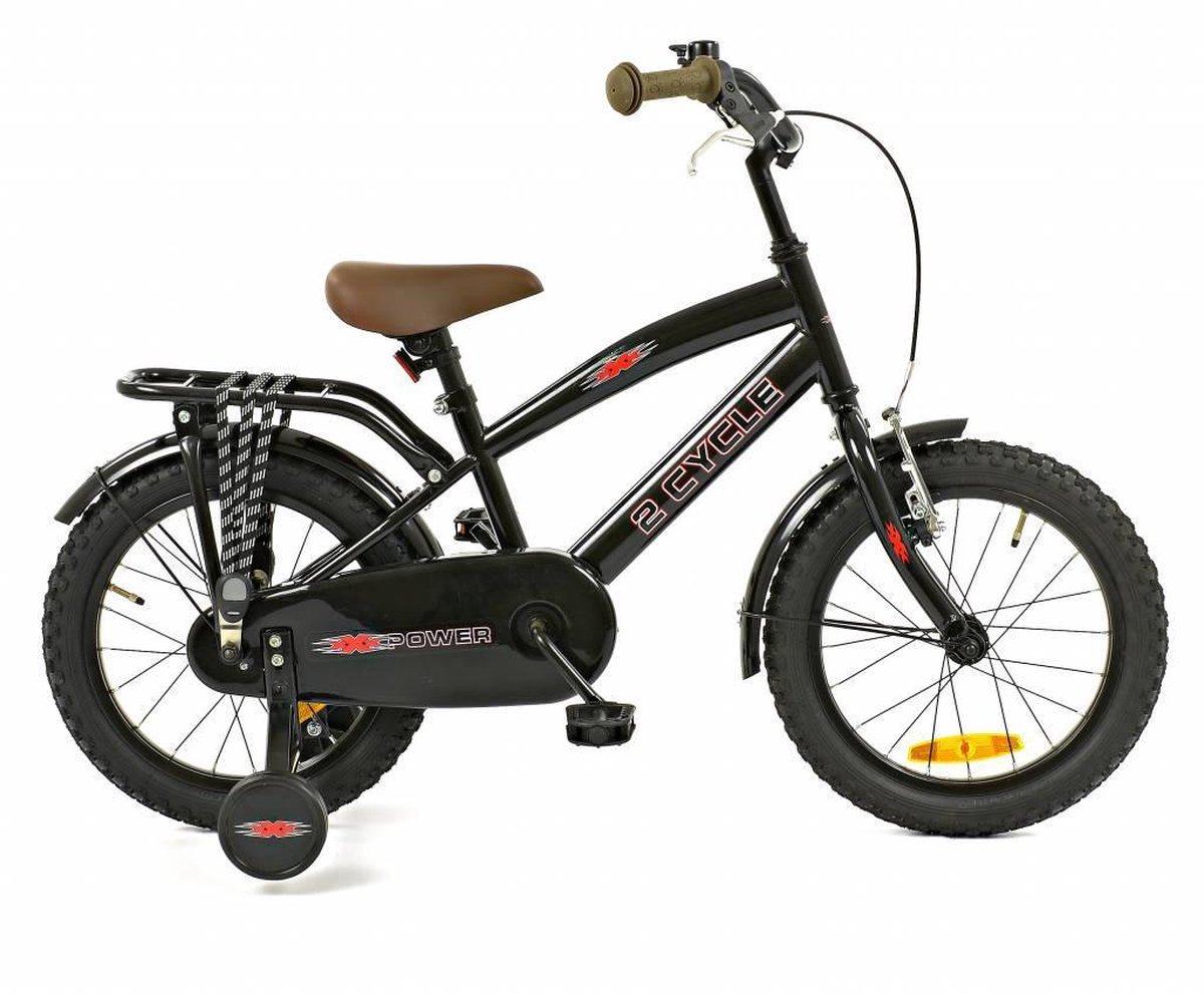Jongensfiets 16 inch Cruiser Power Zwart (1685) - Jongensfiets | bol.com