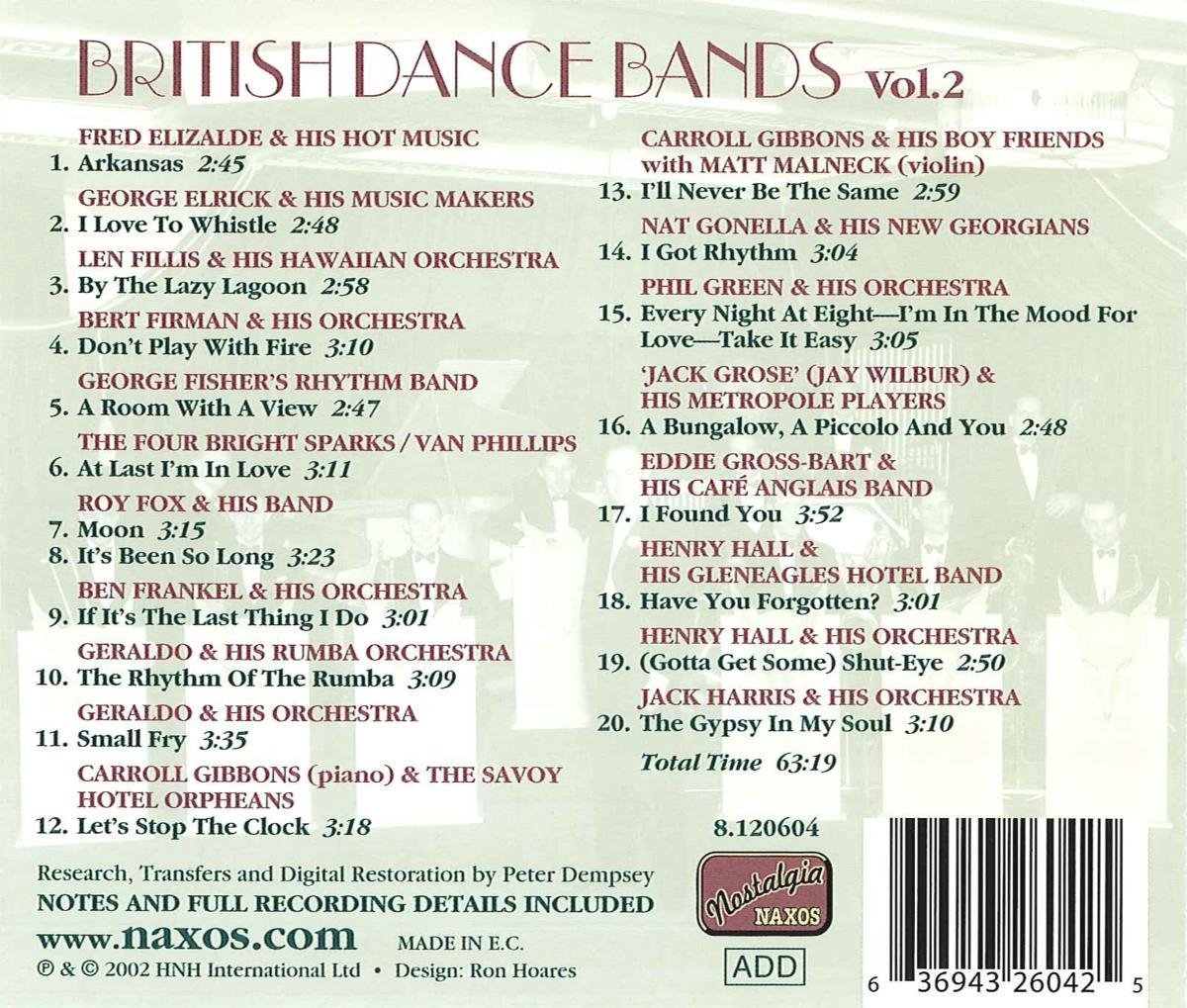 Various Artists - British Dance Bands Volume 2 ( 28- 40) (CD), various ...