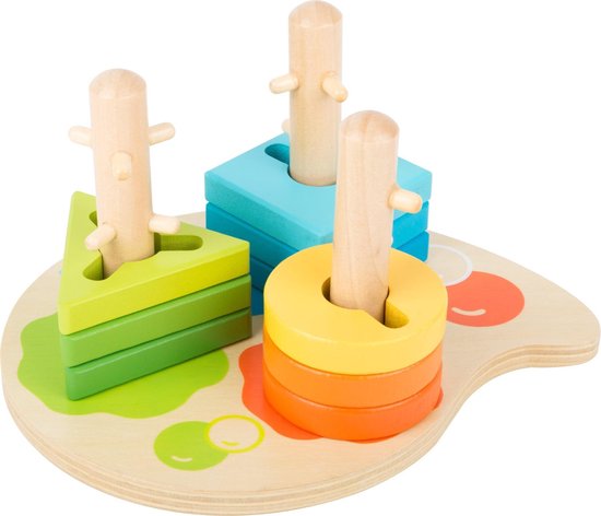small foot - Shapes and Colours Motor Skills Shape-Fitting Game | bol.com