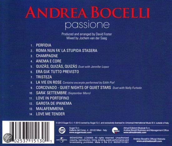 Andrea Bocelli Passione