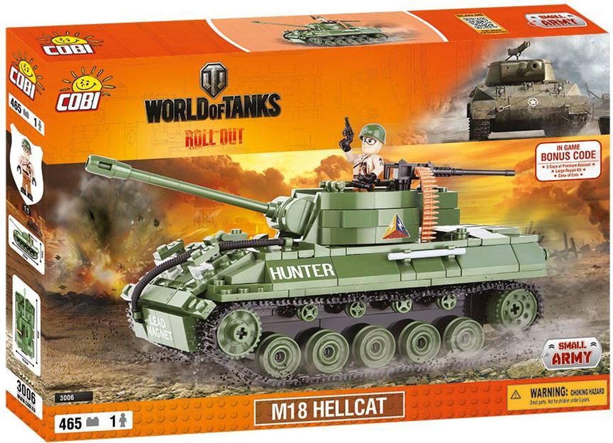 Cobi - Small Army World of Tanks - M18 HELLCAT (3006) | bol.com