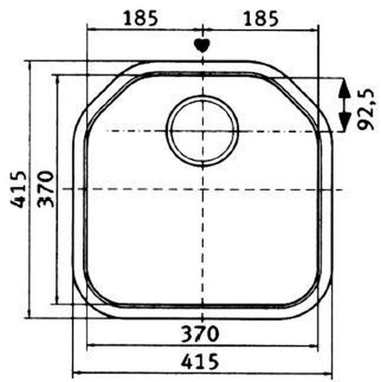 Spoelbak Franke Delta DEX 610 opbouw 101.0050.602 | bol
