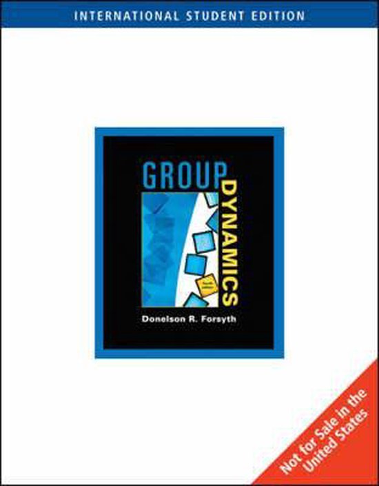 Group Dynamics | 9780495007296 | Donelson R. Forsyth | Boeken | bol.com