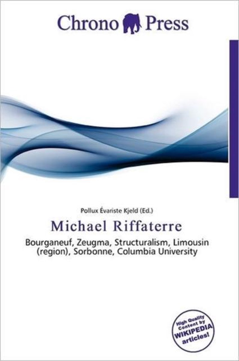 Michael Riffaterre | 9786135777581 | Boeken | bol